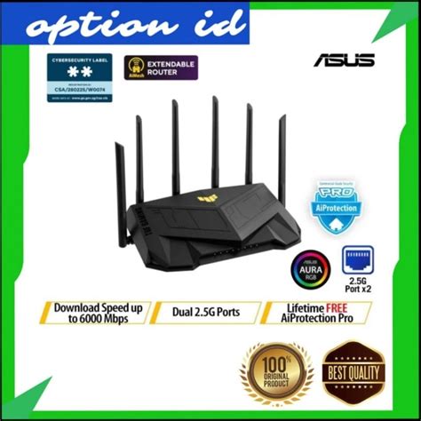 Jual Asus Tuf Gaming Ax Dual Band Wifi Antenna X Router Gaming Shopee Indonesia