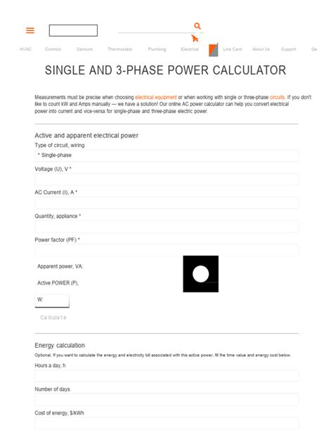 Single And 3 Phase Power Calculator Pdf Electric Power Ac Power