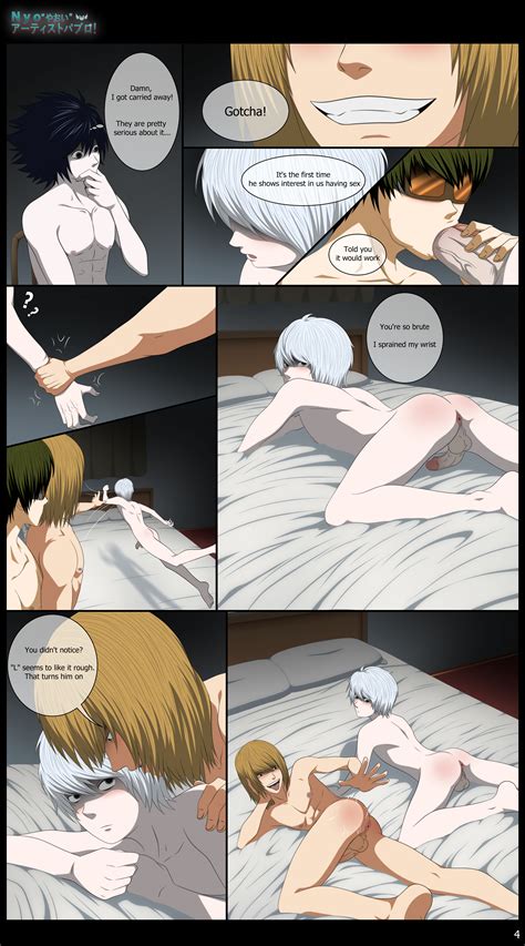 Rule 34 Androgynous Comic Death Note Group Group Sex L Lawliet Males