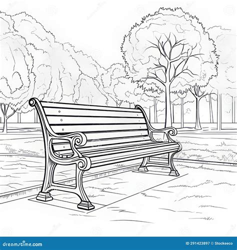 Bench Coloring Sheet 2025