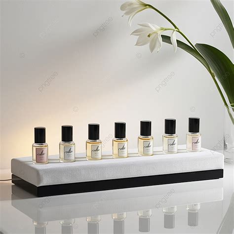 Luxurious Perfume Sampler Set Models Background Luxurious Perfume