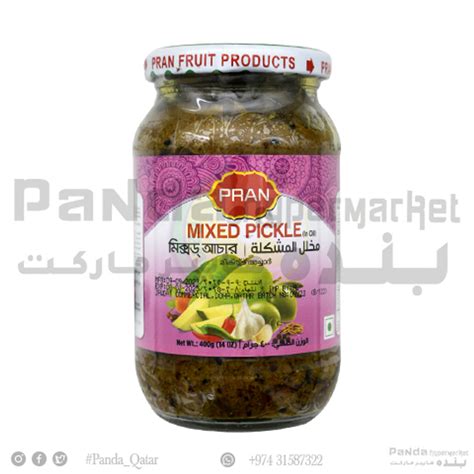Pran Mixed Pickle 400gm Panda Qa