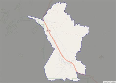 Map Of Mayer Cdp Arizona Thong Thai Real