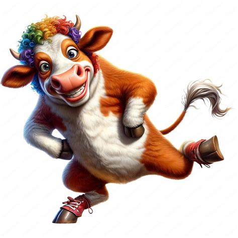Funny Cow Clipart Bundle Whimsical Farm Art Digital Download Etsy