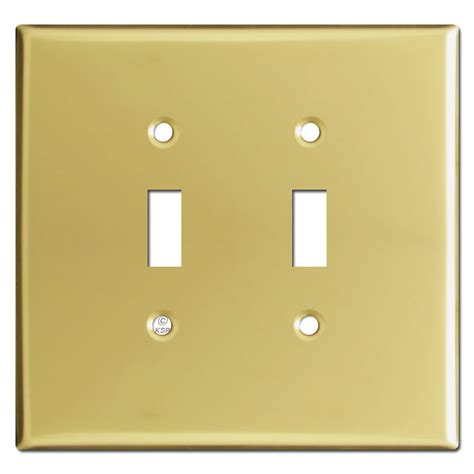 Polished Brass Toggle Switch Plate Covers