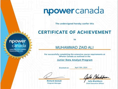 Dataanalyst Certification Npower Opentowork Database Zaid Ali