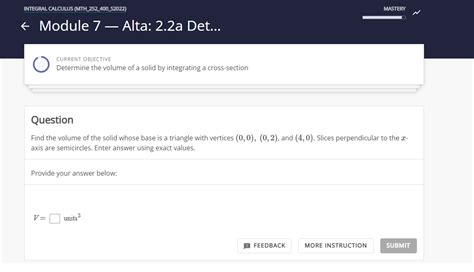 Solved Find The Volume Of The Solid Whose Base Is A Triangle