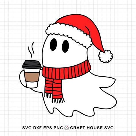 Cute Christmas Ghost Svg Bundle Free And Premium Files