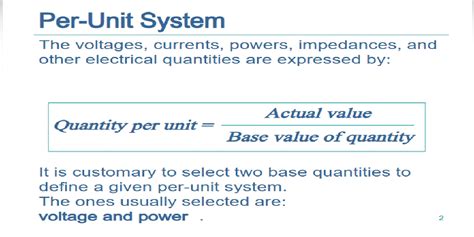Why Per Unit System Simplifies Power Engineering A Must Know For