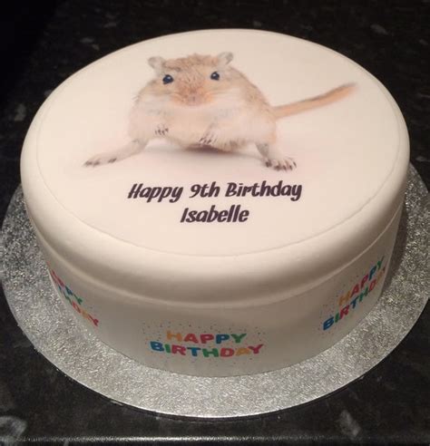 Gerbil Mouse 01 Edible Icing Cake Topper The Caker Online