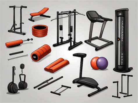 Exercise Equipment Isolated Background Premium Ai Generated Image