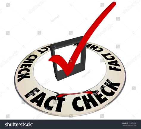 Fact Check Verify Accurate Information Box Stock Illustration 392373328