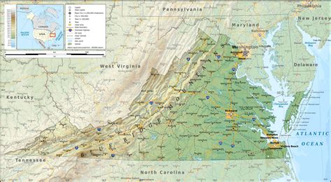 Virginia Cities Map Guide Of The World