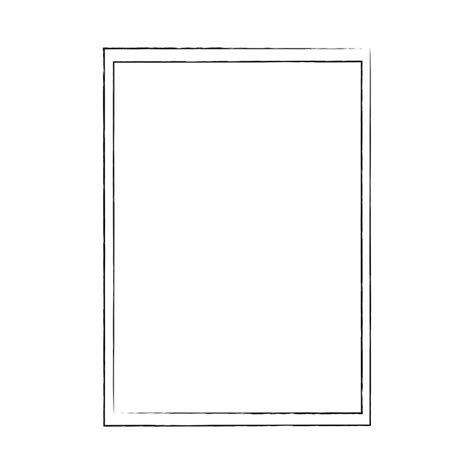 Premium Vector Grunge Frame Shape Icon Vertical Rectangle Decorative