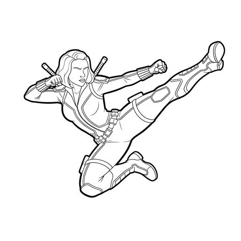 21 Black Widow Coloring Pages Free Pdf Printables