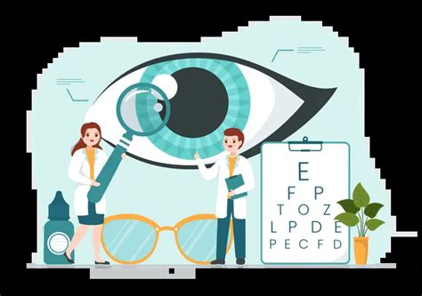 Eye Exam And Optometry Black And White Vector Icon Set Stock Clipart