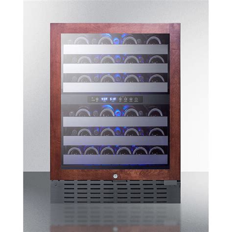 Dual Zone Built In Wine Cellar With Panel Ready Glass Door Full Exten