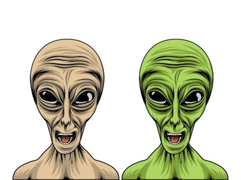 Premium Vector Alien Vector Angry Alien Vector Art