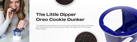 Ohso Little Cookie Dipper 8 Oz Glass Dunker 4 Milk Levels Dunk 2 Cookies Hands