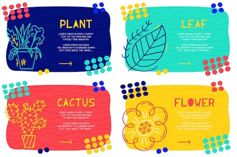 premium vector set abstract landing page pattern with different elements
