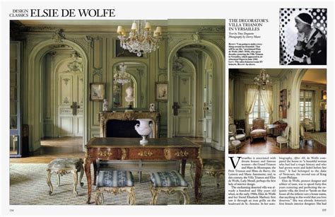 Design Classics Elsie De Wolfe Architectural Digest September 1996