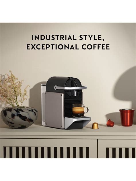 Nespresso Pixie Coffee Machine By Krups Titanium