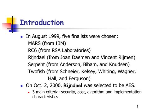 ppt the advanced encryption standard rijndael powerpoint