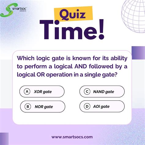 Smartsoc Solutions Pvt Ltd On Linkedin Logicgatequiz Brainteaser