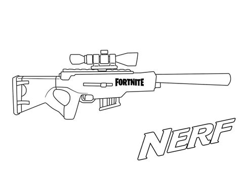 Fortnite Coloring Gun