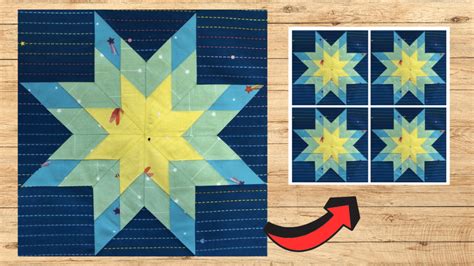 Easy Blazing Star Quilt Block Tutorial Diy Joy