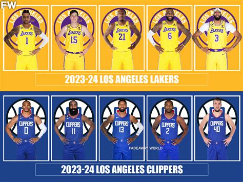 2023 24 Los Angeles Lakers Vs 2023 24 Los Angeles Clippers Full Comparison Fadeaway World