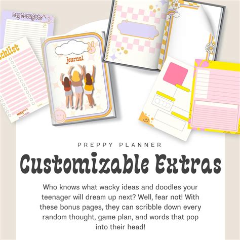 Preppy Planner A Journal Planner For Teen Girls Etsy