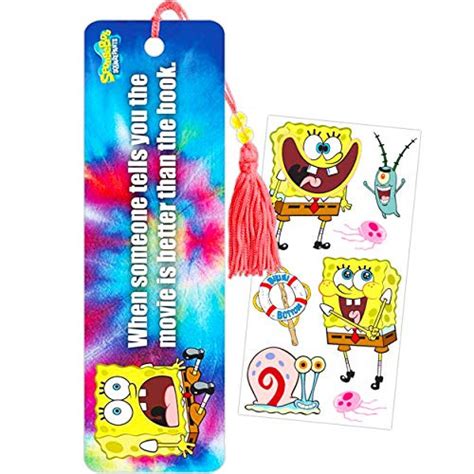Nicktoons Spongebob Squarepants Bookmark Set Spongebob School Supplies ~ Premium Spongebob