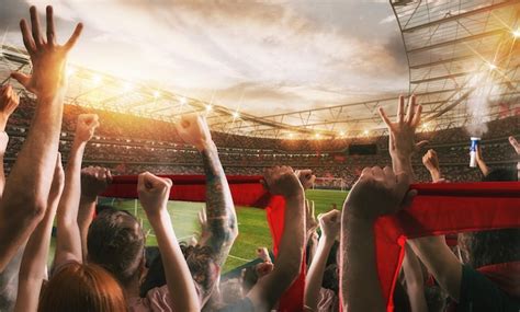 Cheering Football Crowd
