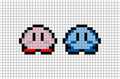 Kirby Pixel Art Pearler Bead Patterns Easy Perler Bead Patterns Cross Stitch Patterns Easy