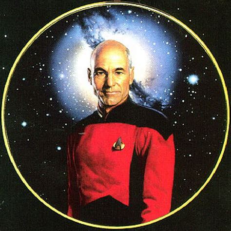 1990s Star Trek Next Generation Picard Collector Plate