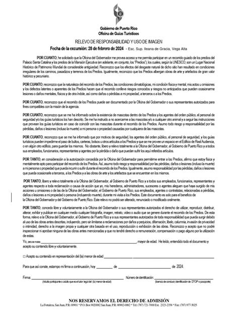 2 Relevo Responsabilidad Para Imprimir Para Adultos Y Menores De Edad