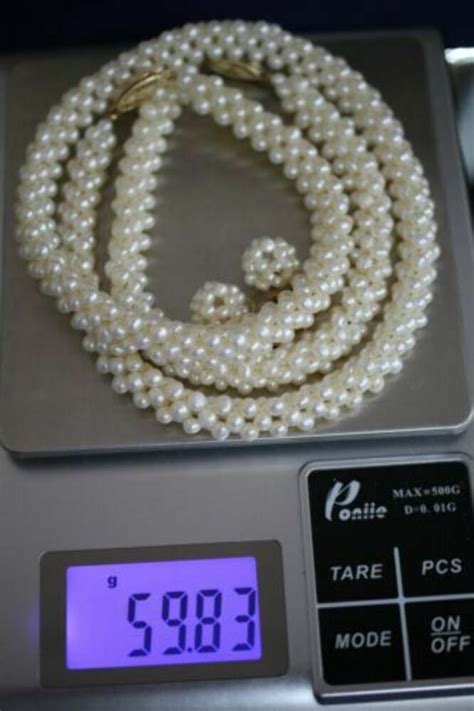 14k Yellow Gold Ocp Pearl Beaded Matching Necklace Br Gem