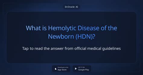 What Is Hemolytic Disease Of The Newborn Hdn