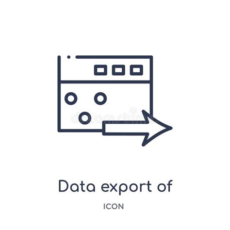 Data Folder Icon In Trendy Design Style Data Folder Icon Isolated On
