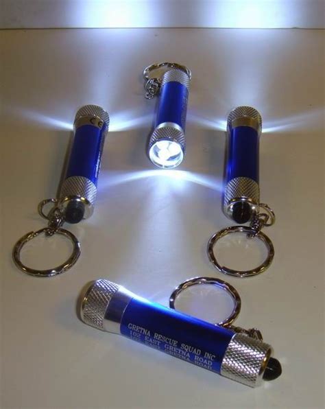 Portable Led Flashlight Keychains Set Of 3