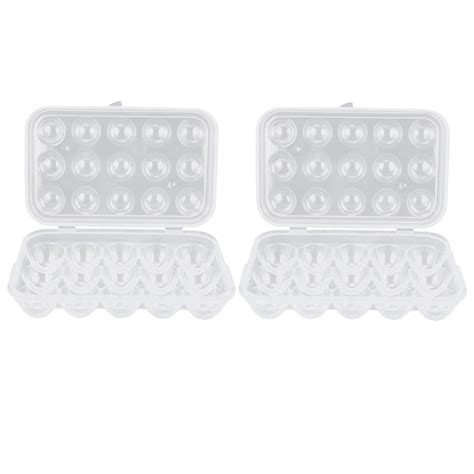 Raindrops 4 Pcs Refrigerator Egg Holder Egg Trays With Lid Protective