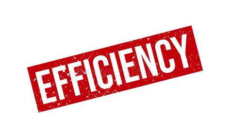 Efficiency Rubber Stamp Efficiency Grunge Stamp Seal Vector