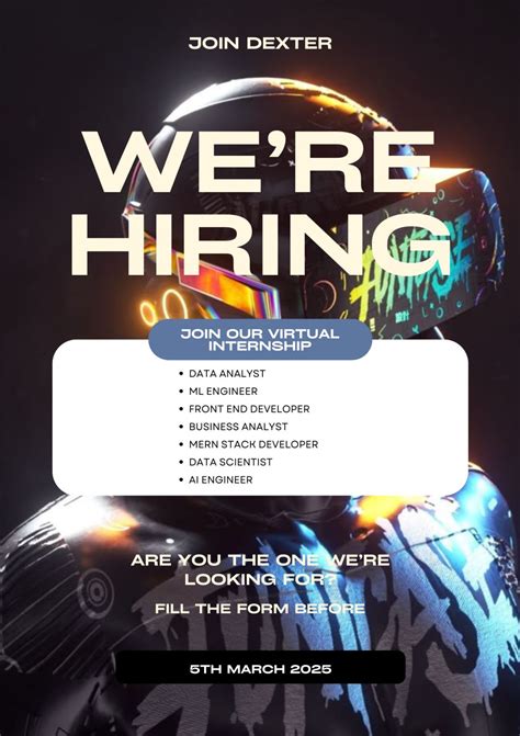 Dataanalysis Datascience Internship Hiring Tech Aiml The Dexter