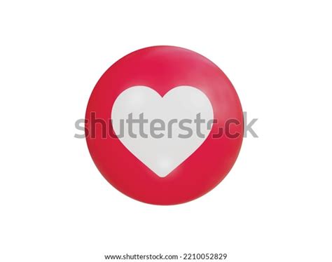 Love React Icon 3d Render Stock Vector Royalty Free 2210052829