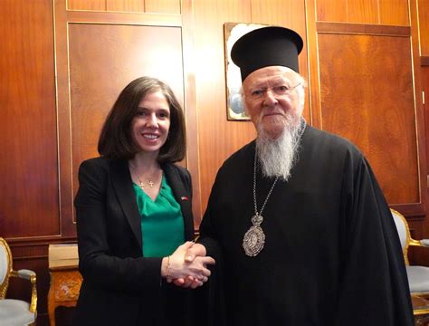 Ecumenical Patriarch Offered Recovery Prayers To U S Consul General Julie Eadeh Orthodox