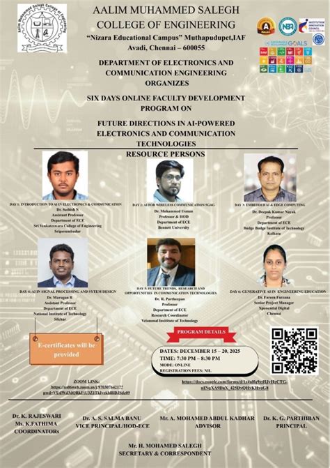 Faculty Development Program Ece Aalim Muhammed Salegh College Of