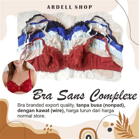 Jual Cs Bra Wanita Kawat Tanpa Busa Sans Complexe Renda 9448 Lcs