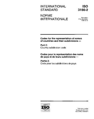 Iso 3166 21998 Codes For The Representation Of Names Of Countries And