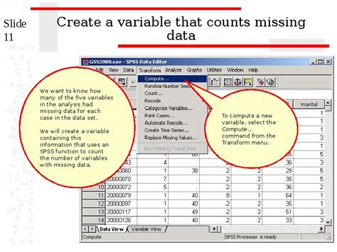 Analyzing Missing Data
